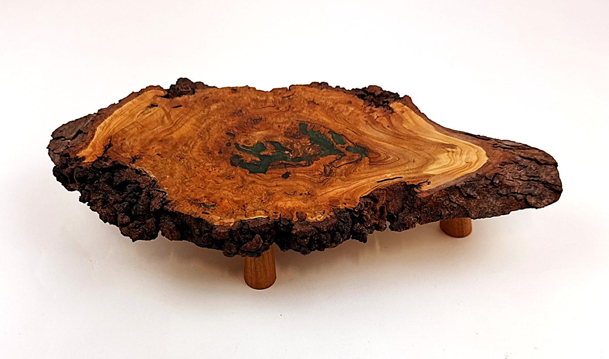 Live Edge Cherry Burl Epoxy Resin Display Table – The WoodenStone