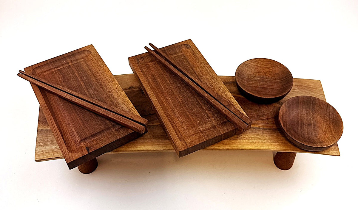 Walnut Sushi Set – The WoodenStone