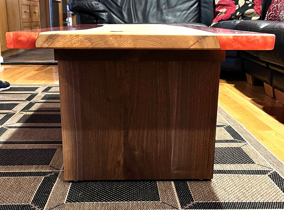 Custom Ash Epoxy Resin Coffee and End Table Set – The WoodenStone