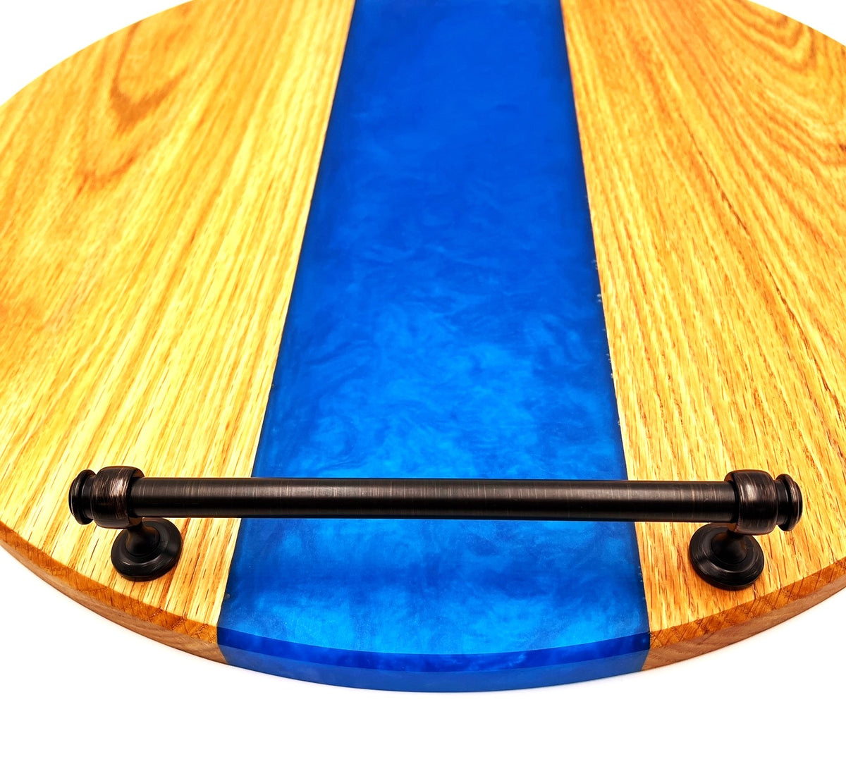 XL Red Oak Epoxy Resin River Serving Tray – The WoodenStone