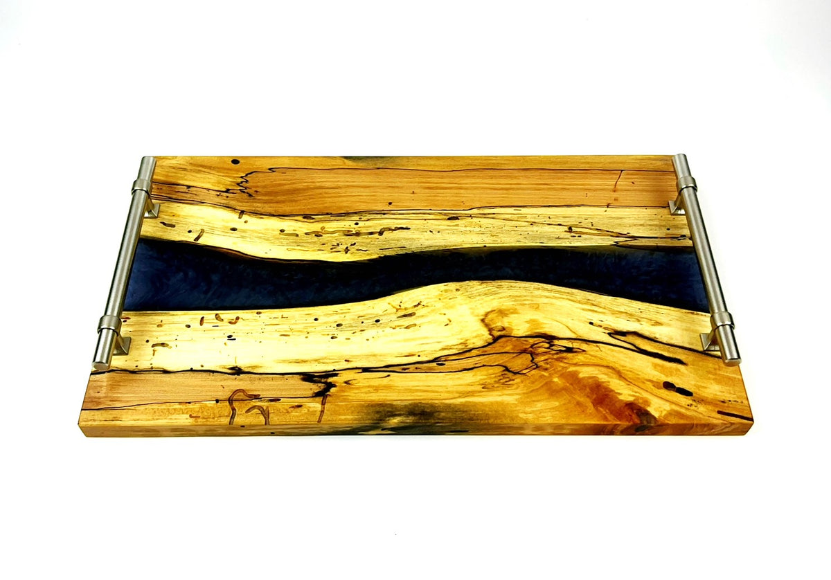 Spalted Maple Epoxy Resin River Serving Tray – The WoodenStone