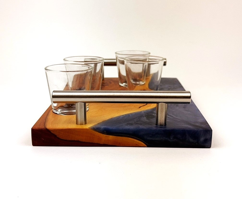 Applewood Epoxy Resin Shot Serving Tray – The WoodenStone