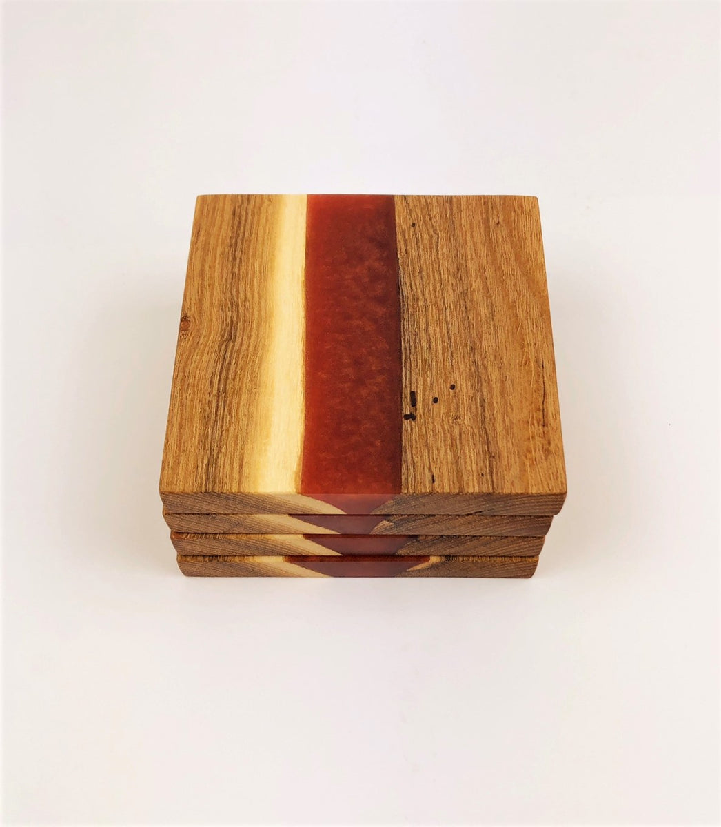 Locust Epoxy Resin River Coasters (set of 4) – The WoodenStone