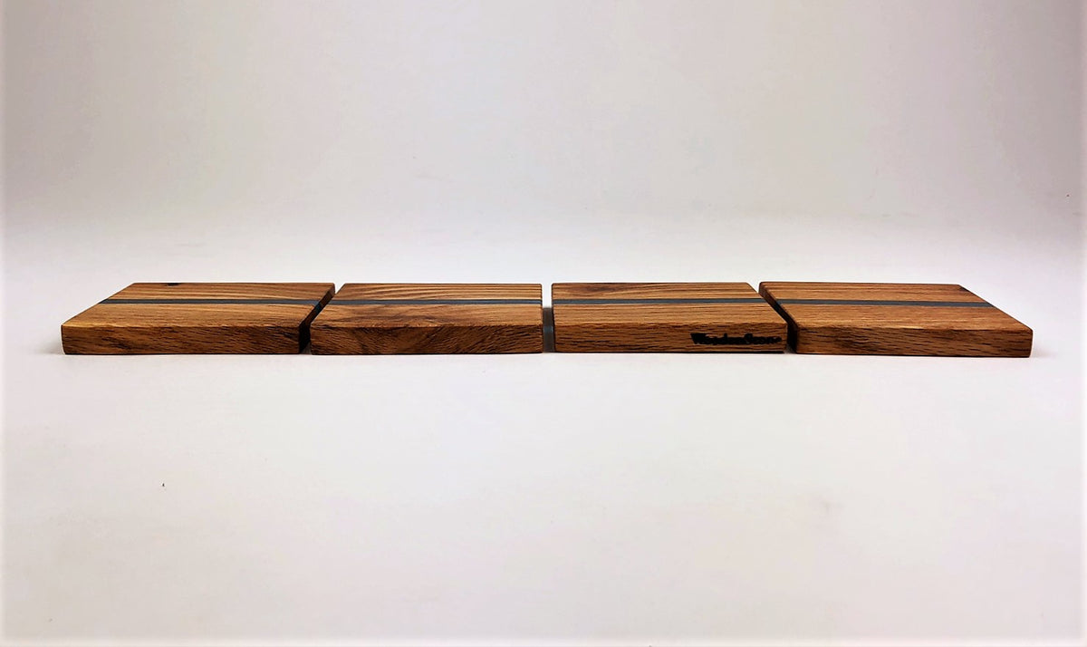 Red Oak Epoxy Resin River Coasters (set of 4) – The WoodenStone