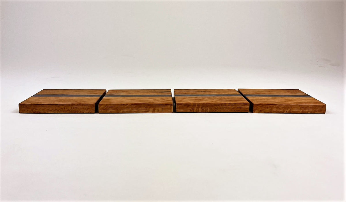 Red Oak Epoxy Resin River Coasters (set of 4) – The WoodenStone