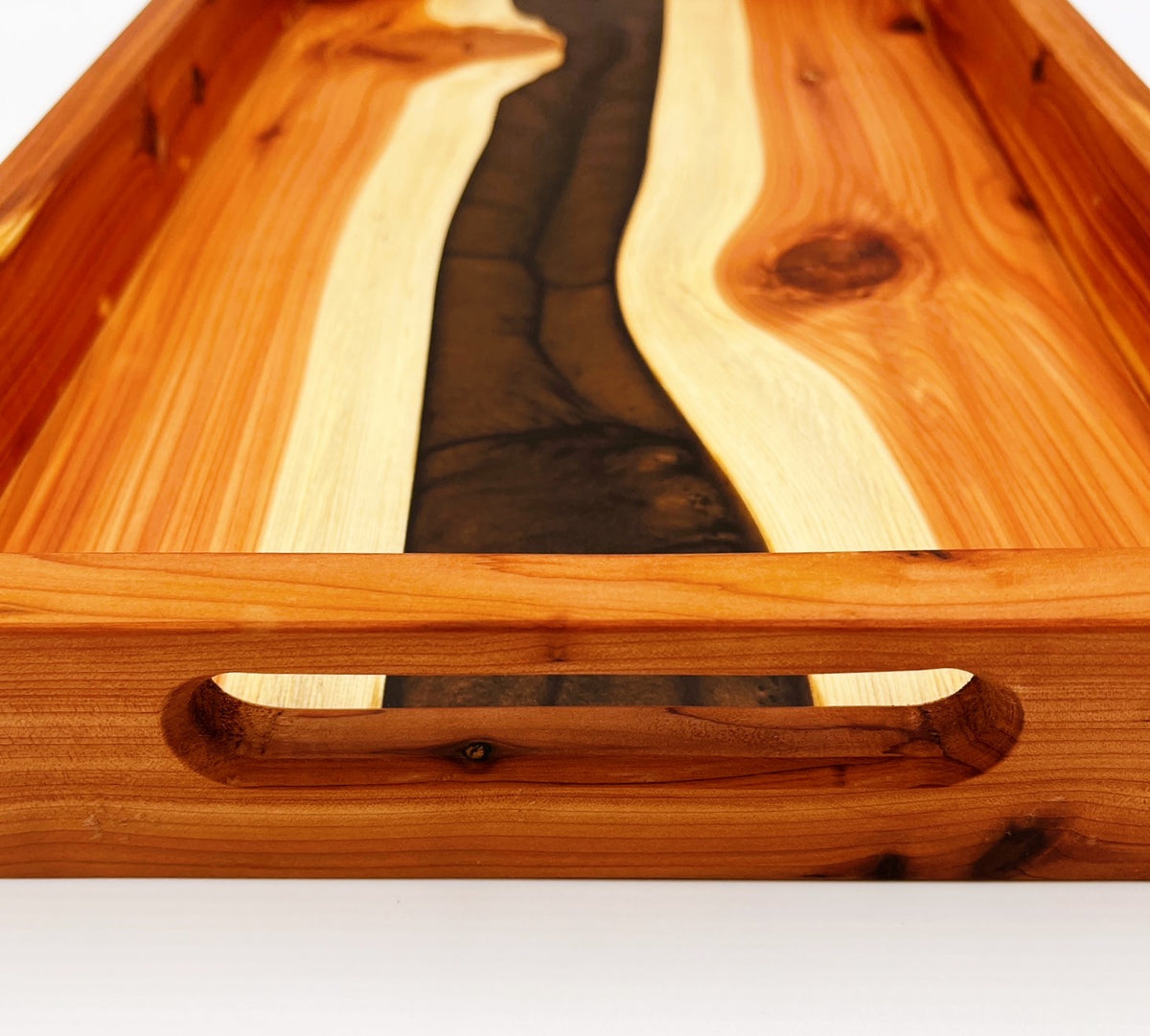 Red Cedar Epoxy Resin River Serving Tray – The WoodenStone