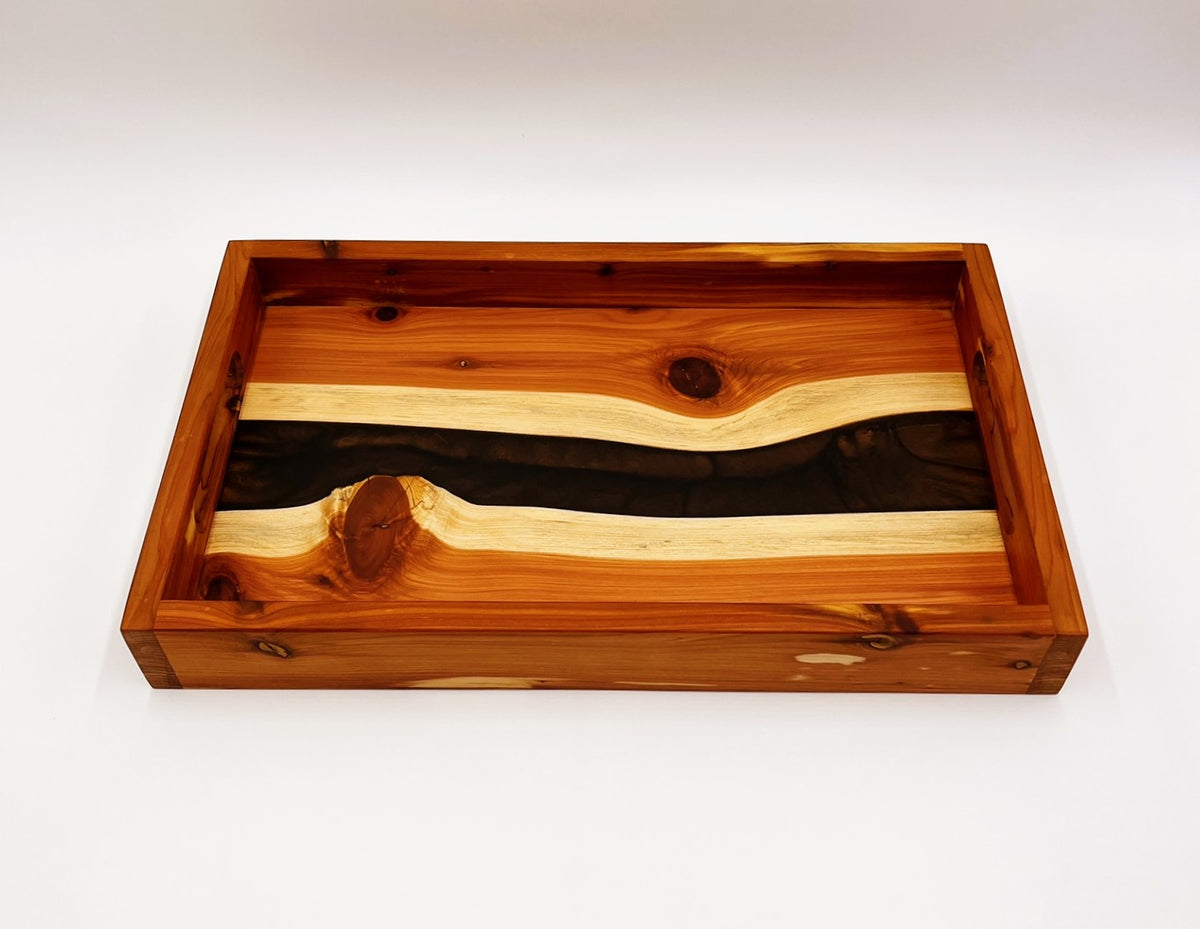 Red Cedar Epoxy Resin River Serving Tray – The WoodenStone