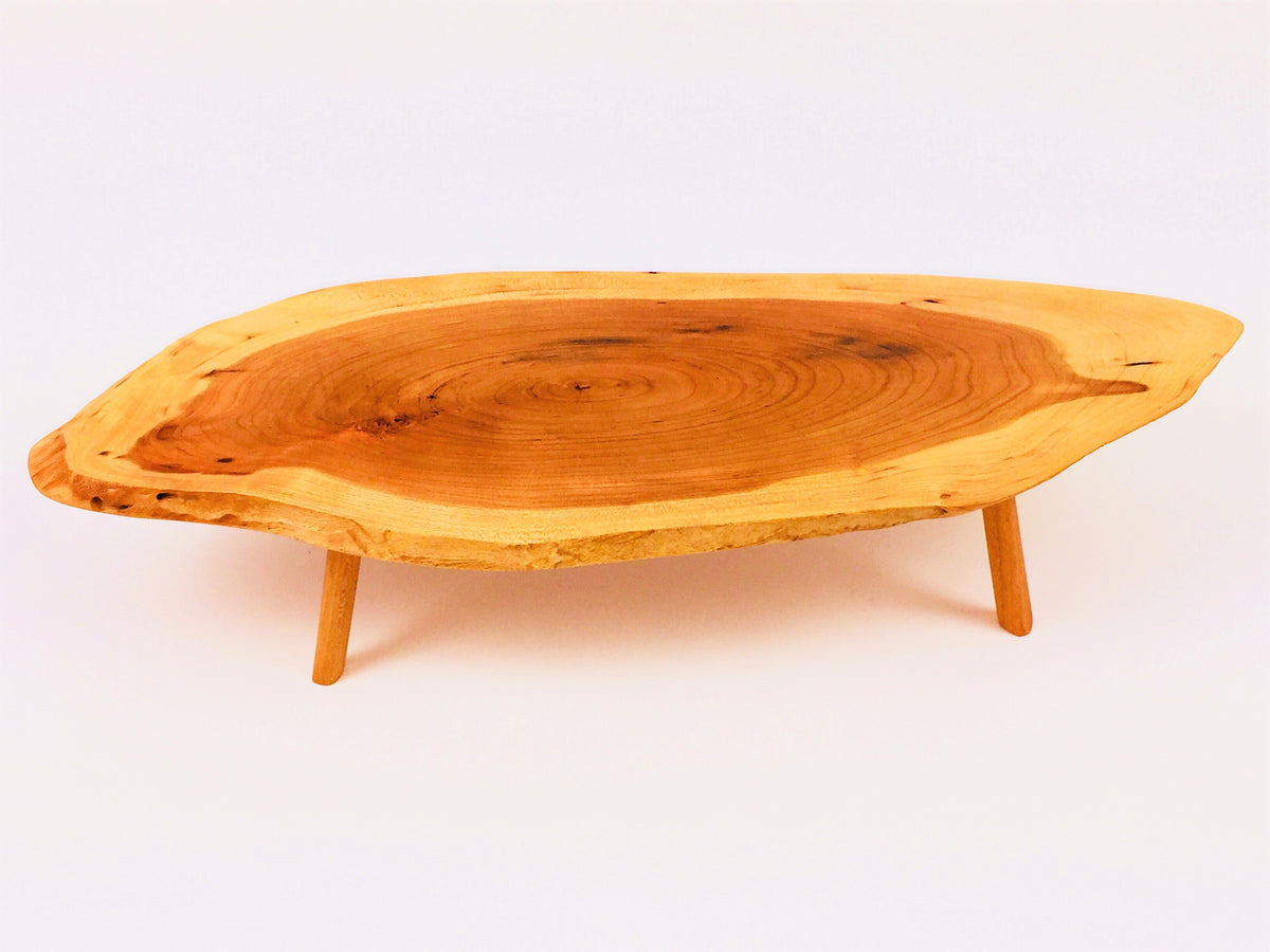 Live Edge Cherry Table With Cherry Legs – The WoodenStone